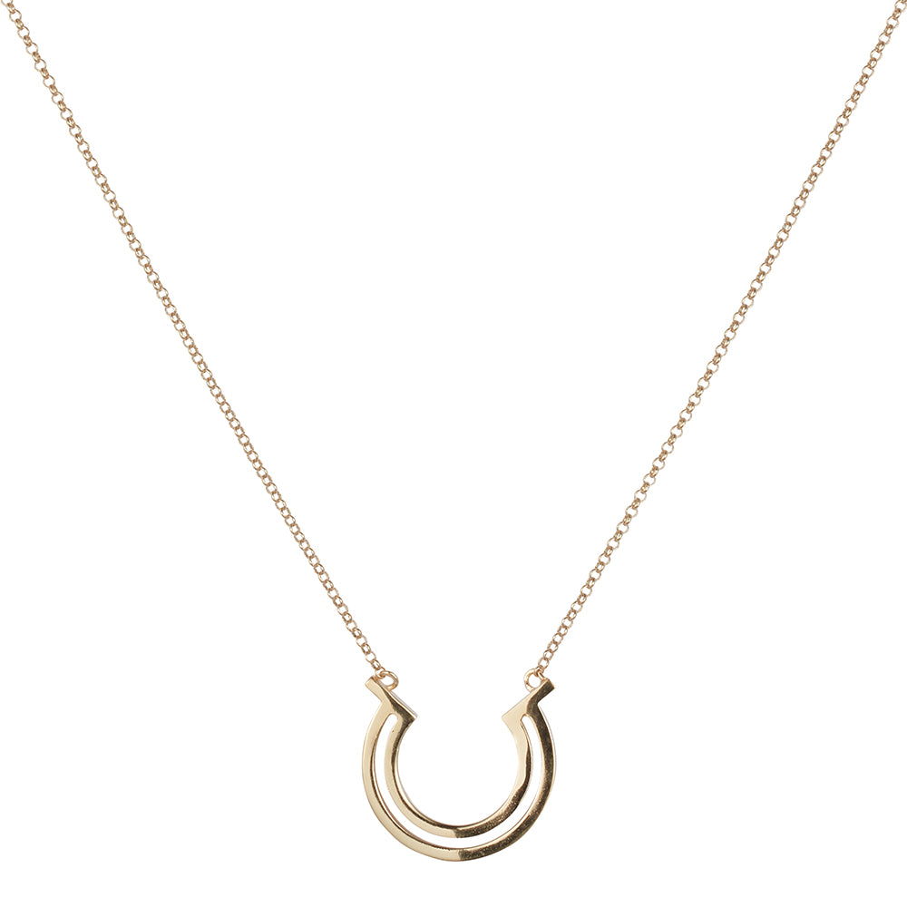 Double Hoop Necklace - Gold Vermeil – Toolally